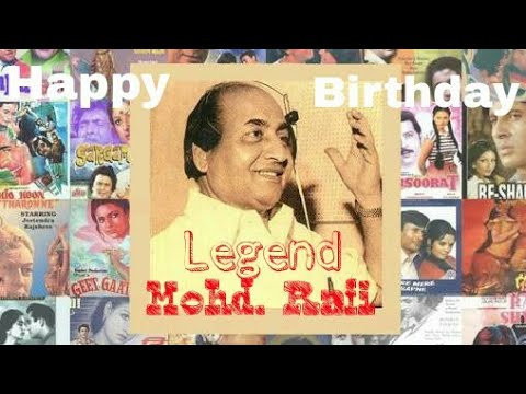 Legend Mohd Rafi birthday Gift | make your whatsapp status | Teri Yaad ...