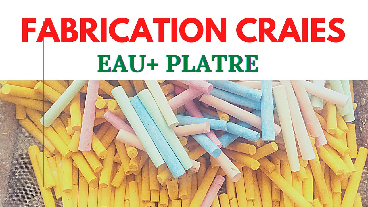 FABRIQUER LA BONNE CRAIE AVEC EAU ET PLATRE SEULEMENT - YouTube