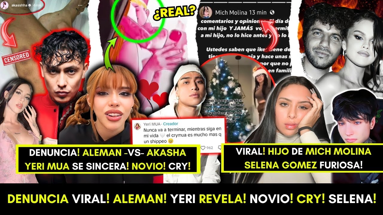 FUNA viral! YERI MUA revela! CRY! Alemán vs Akasha! Hijo de MICH MOLINA ...