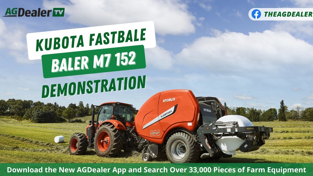 Kubota Fastbale Baler M7 152 Product Demonstration by Travis Grubb at ...