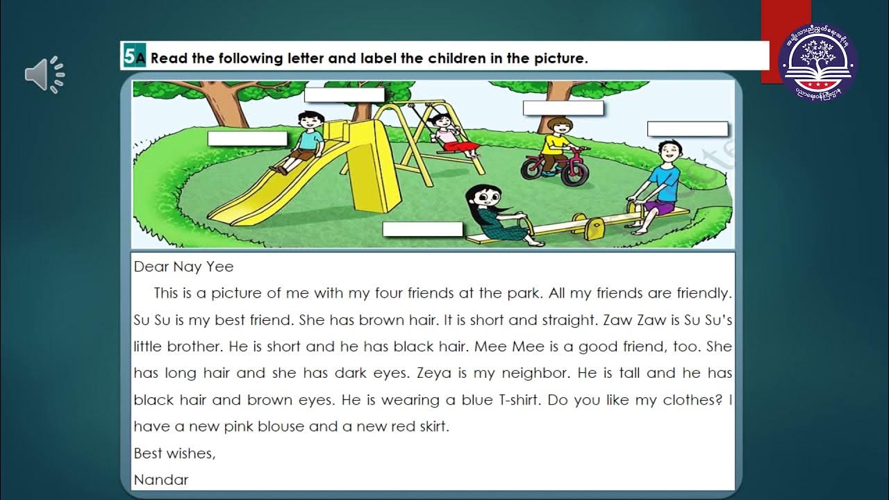 Grade 4 English, Unit (1) (အပိုင်း-၅) - YouTube