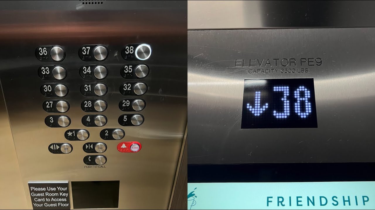 INSANE & BRAND NEW 1200 FPM Kone Traction High Rise Elevators at the ...