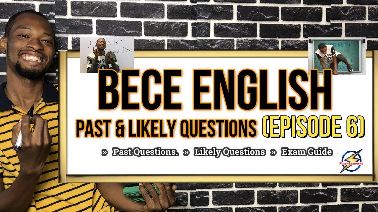 Junior Waec (BECE) English Questions And Answers | Episode 6 - YouTube