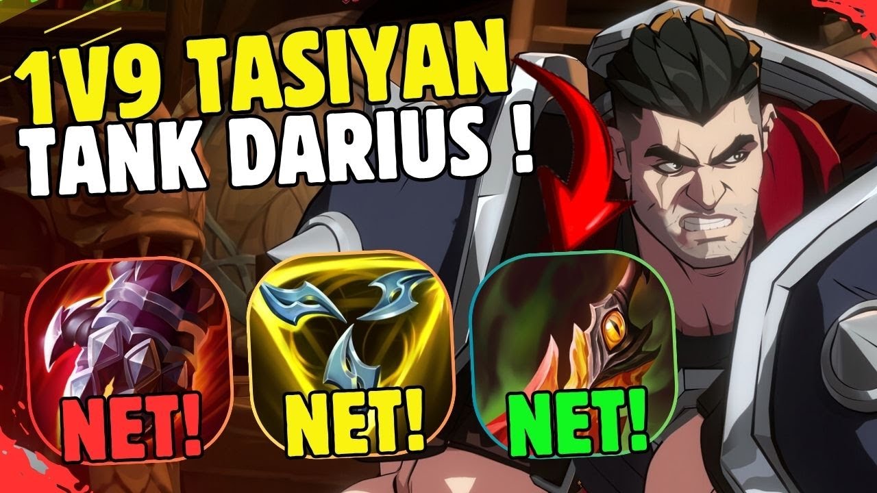 1v9 Taşıyan Off tank DARİUS ! (LEAGUEOFLEGENDS) - YouTube