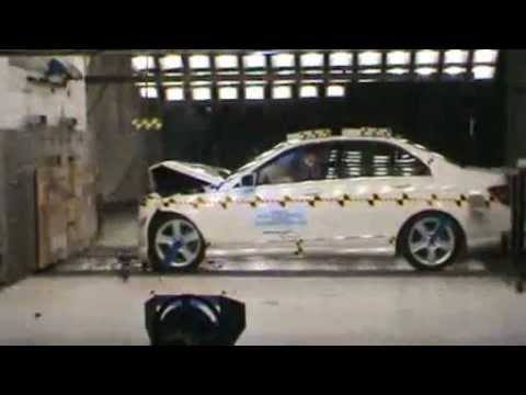 2011 Mercedes-Benz C-Class Frontal Crash Test NHTSA - YouTube