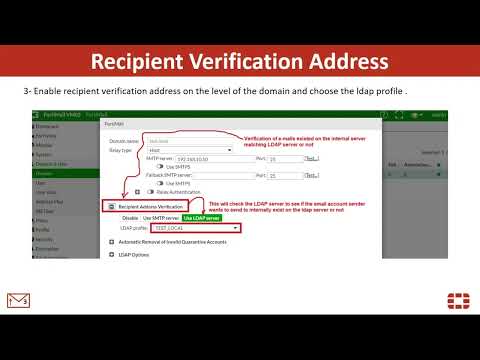 FortiMail ( Recipient Verification Address ) - For The Complete List Please Visit Our Channel ...