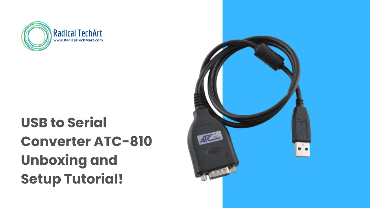 USB to Serial Converter ATC-810 Unboxing and Setup Tutorial! - YouTube