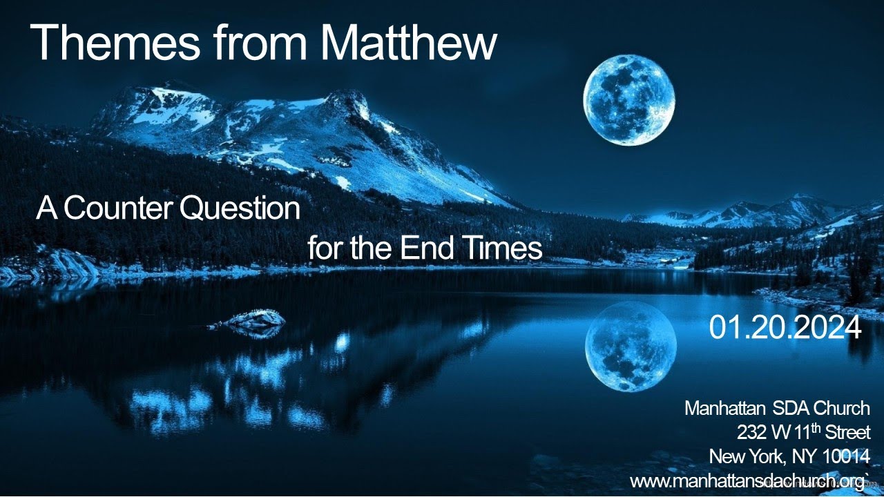 The Promise: A Counter Question for the End Times 01/20/24 - YouTube
