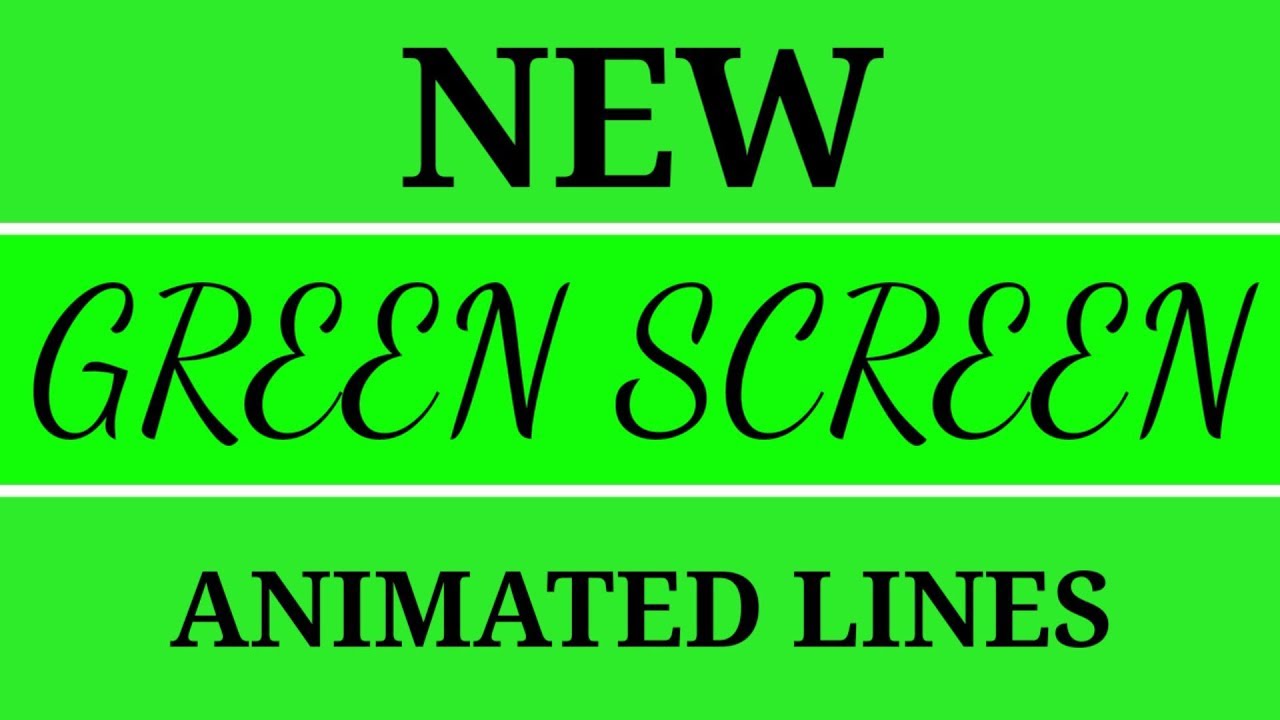 New Green Screen HD Animated Lines / Line effects on Green screen - YouTube