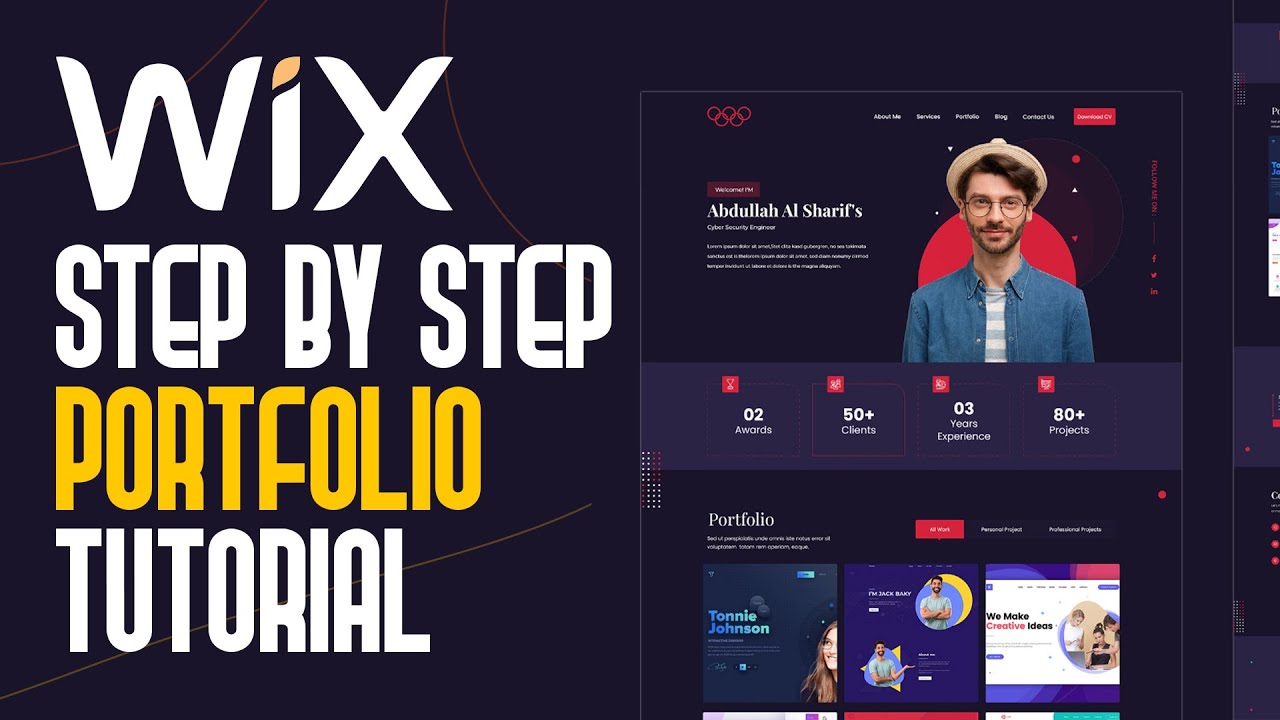 How to Create a Digital Portfolio in Wix 2025 Step by Step - YouTube