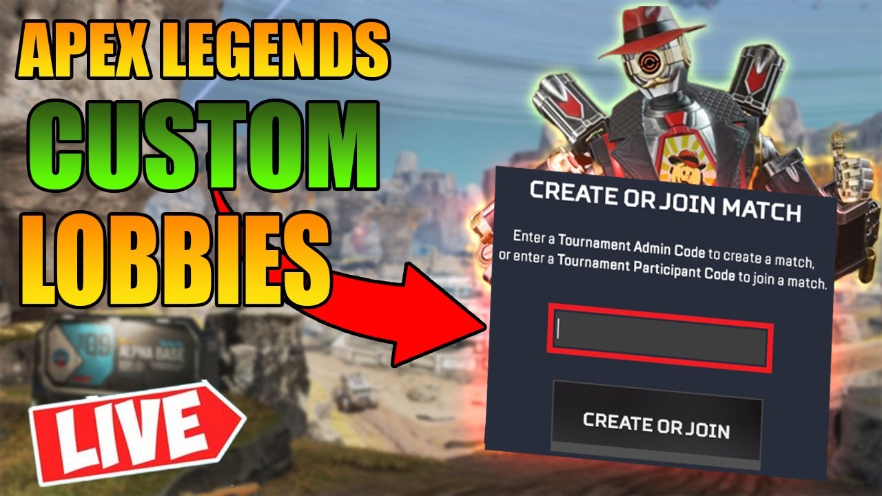 Apex Legends CUSTOM Lobbies! Hide and Seek, Br Matches...JOIN UP - YouTube