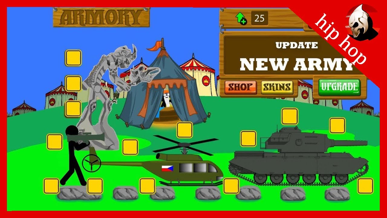 NEW UPDATE ARMY PLANE + TANK + ROCKET - STICK WAR LEGACY - hip hop ...