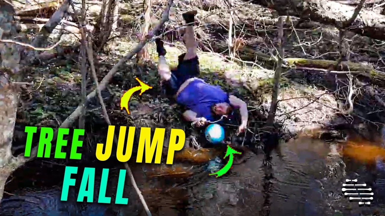 Guy Fell Jumping Down a Tree - YouTube