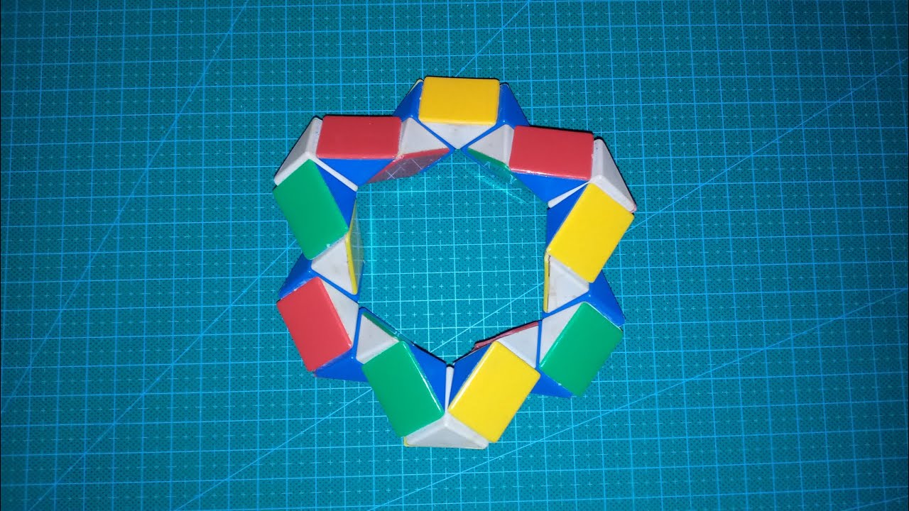 How to make Snowflake - 24 pieces Snake Puzzle - YouTube