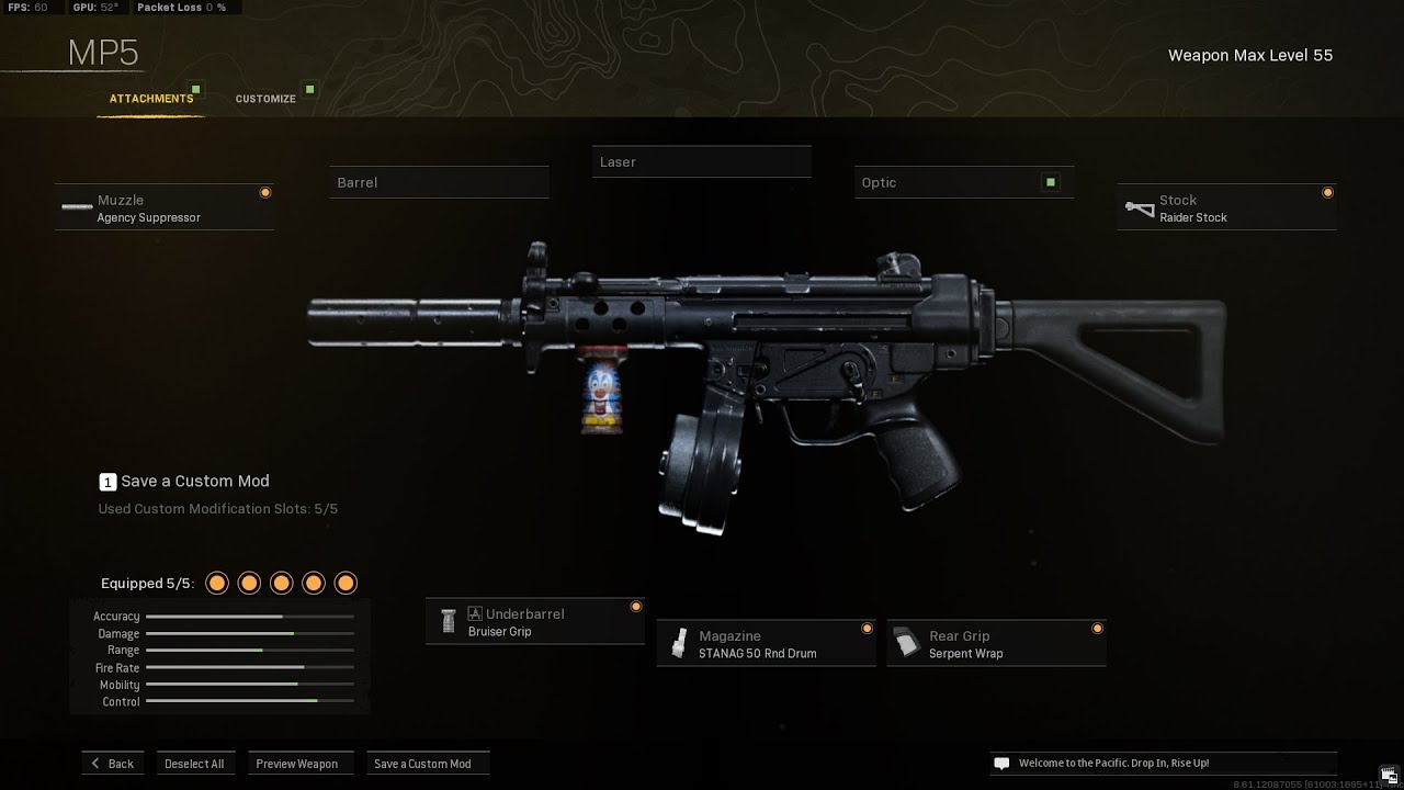 MP5 (BLACK OPS) is Back! in WARZONE REBIRTH ISLAND - YouTube