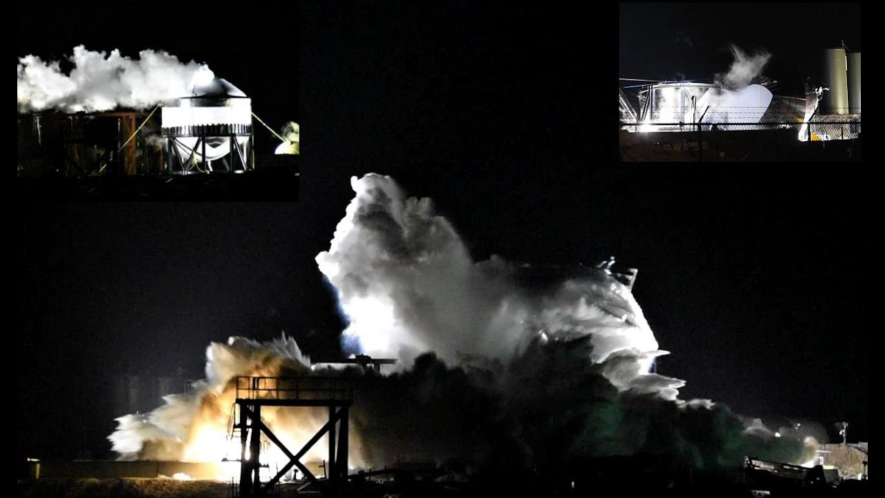 SpaceX Boca Chica - Starship Test Tank 2 Destructive Cryo Test - YouTube