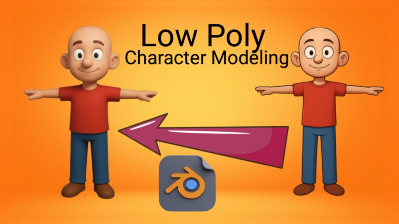 Low Poly Character Modeling | Make 3D Character in Blender | - YouTube