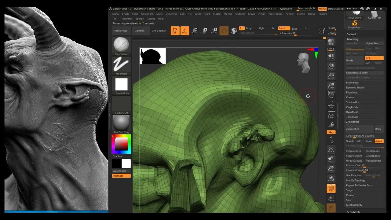 Zbrush character Blocking 01 - YouTube