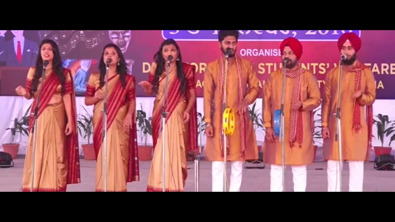 Hindi Group Song Team No 4 at Youth Festival Punjab University - YouTube