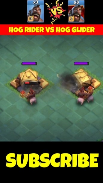 Hog rider vs hog glider #clashroyale #clashofclans #shots # ...