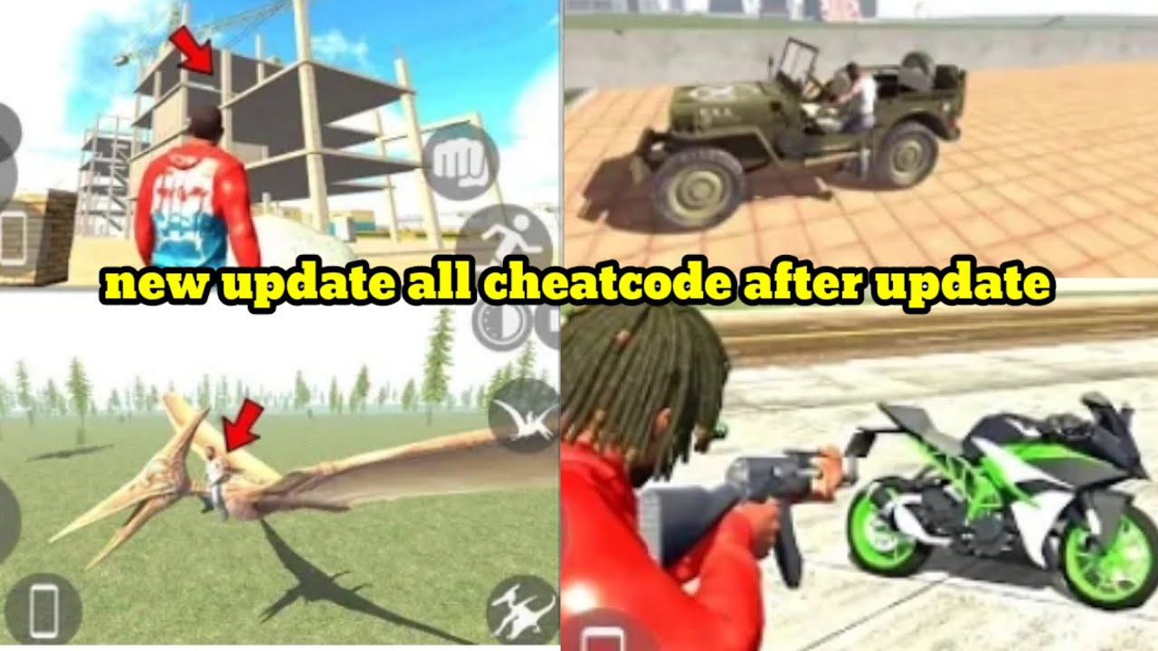 New update all vehicles in indian bike driving 3d // jeep +flying dragon || all cheatcode in ...