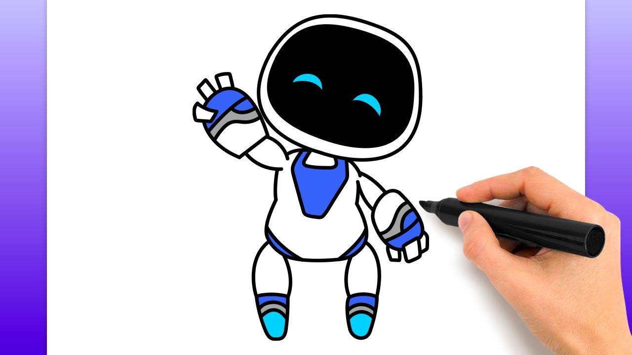 Cómo Dibujar Astrobot | PS5 (Tutorial De Dibujo Fácil) - YouTube