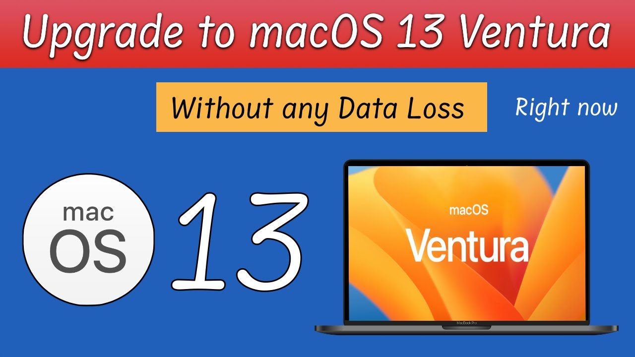 How to upgrade to macOS 13 Ventura 13.0 without Data loss| how to ...