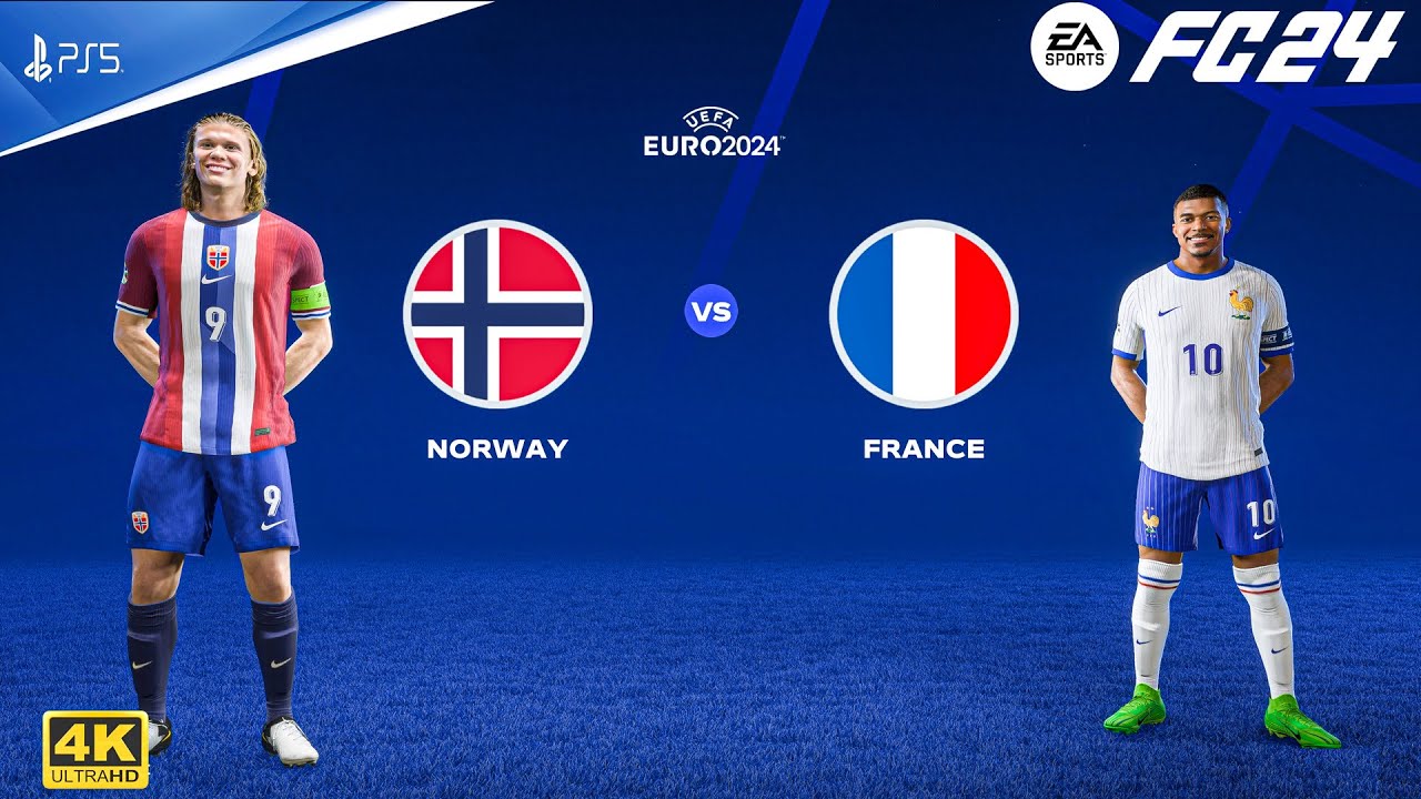 FC 24 - France Vs Norway - UEFA EURO 2024 Match | PS5™ [4K60] - YouTube