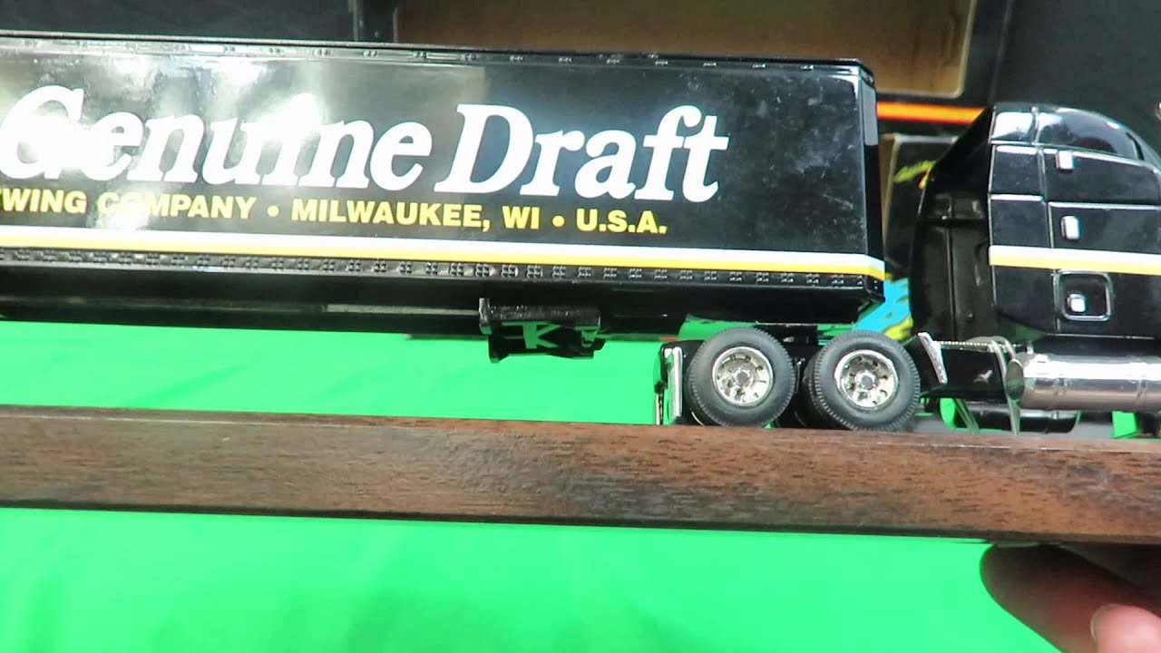 Diecast Miller Genuine Draft Semi-Truck Trailer 1:64 Scale - YouTube