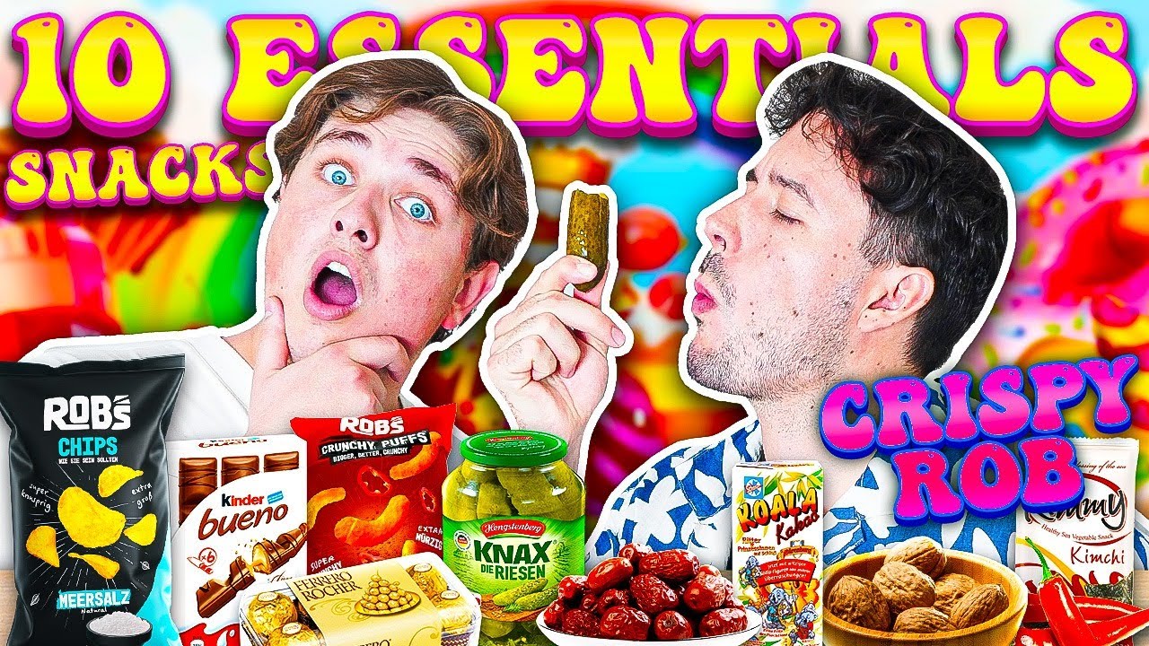 Top 10 Essential snacks von CRISPYROB! 😍🍬 - YouTube