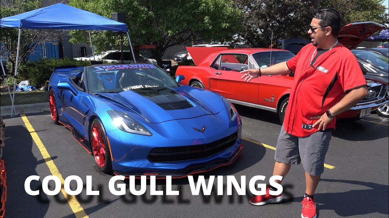 2016 Chevy Corvette with GULL Wing Doors and Great Exhaust Sound ...