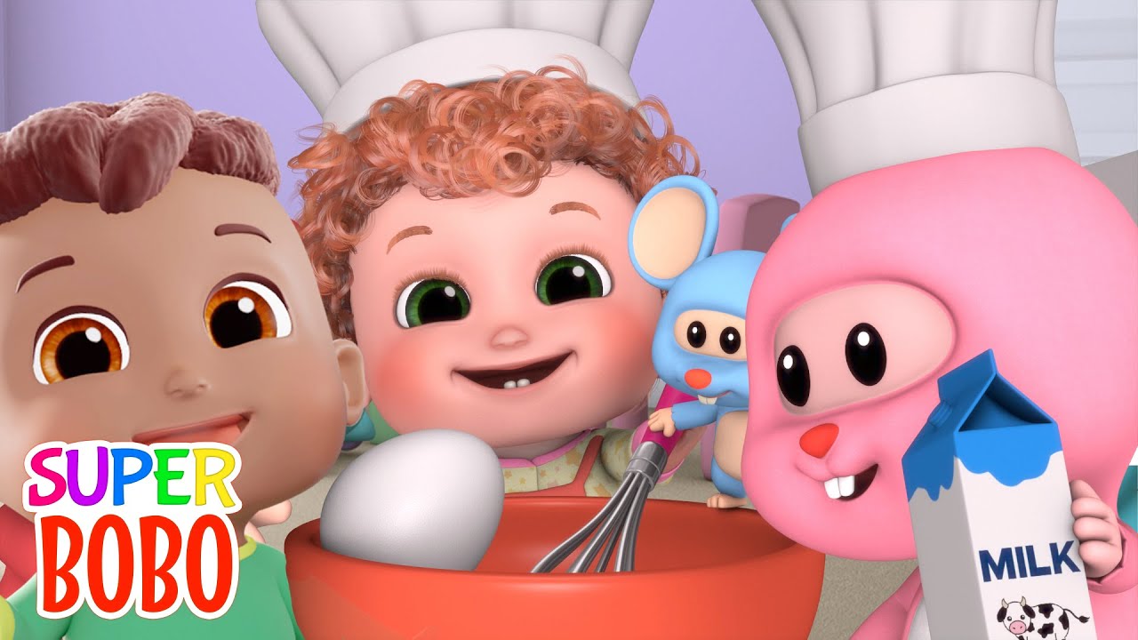 Hot Cross Buns | Let's bake buns | Cartoons for kids | Nursery Rhymes ...