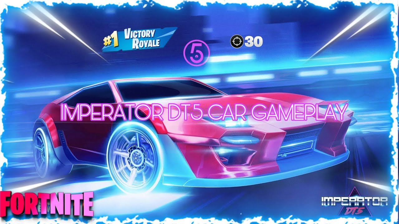 Fortnite New Imperator DT5 Car Bundle Gameplay - YouTube