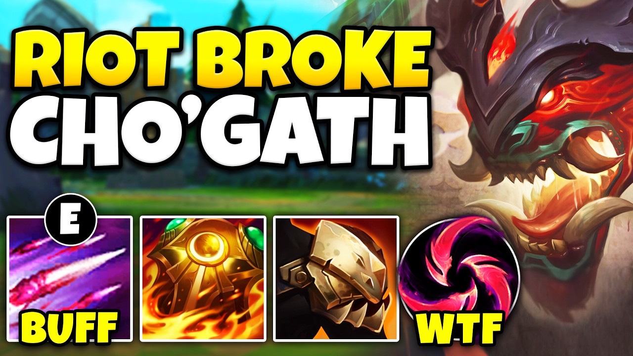 RIOT JUST BROKE TOP LANE CHO'GATH WITH THESE BUFFS (WHAT WERE THEY ...