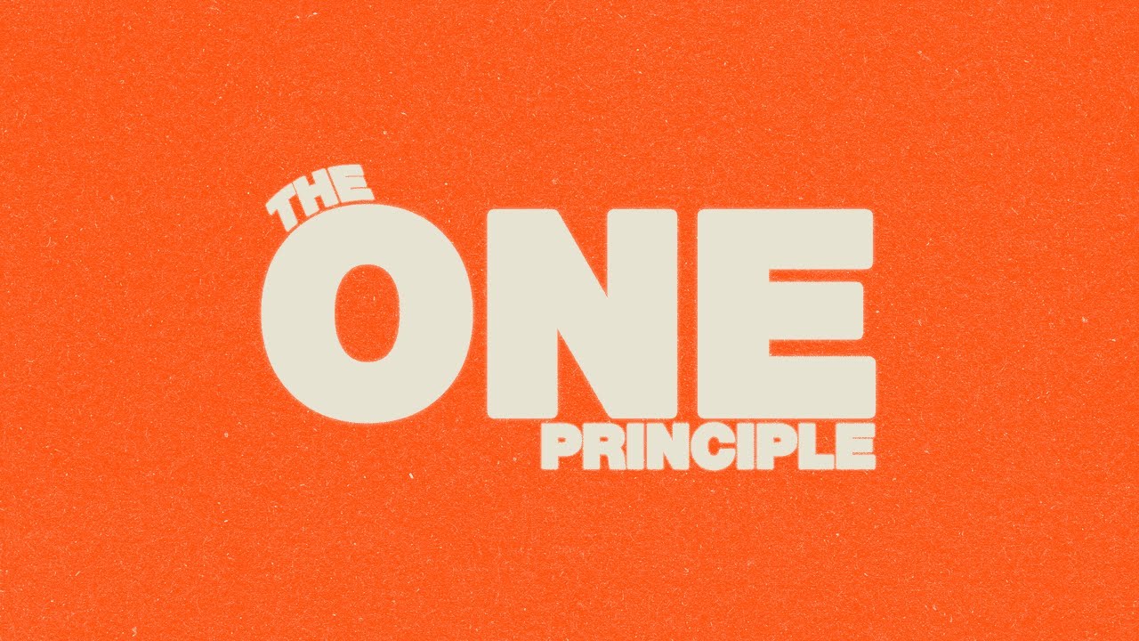 The One Principle - YouTube