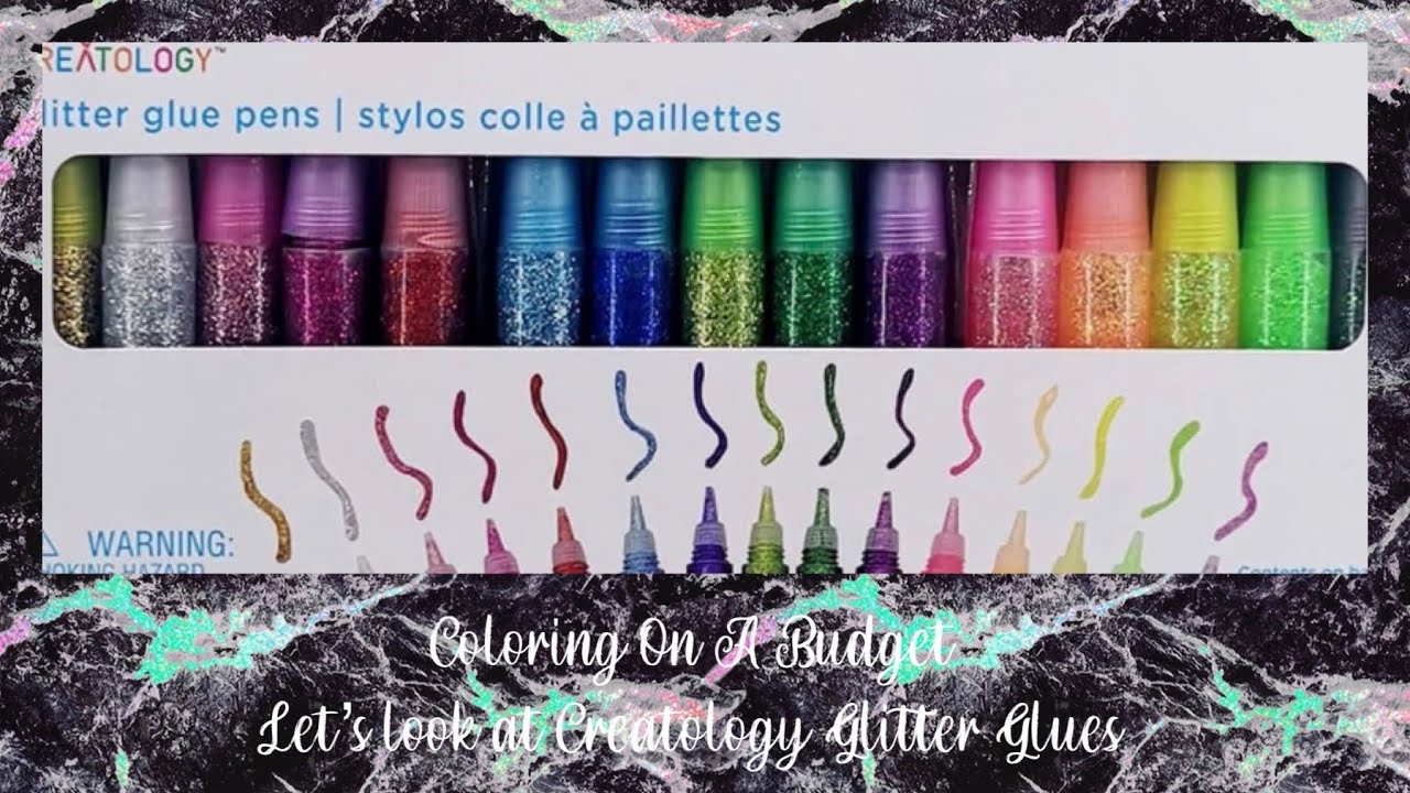 Coloring on a budget: Let’s look at Creatology Glitter Glues from ...