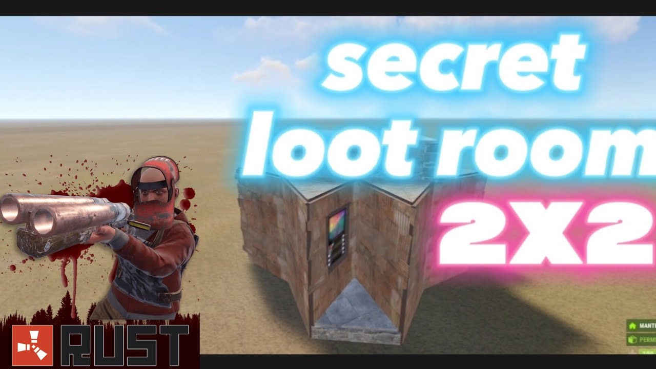 SECRET LOOT ROOM 💥 2X2 RUST BASE DESIGN 2023 - YouTube
