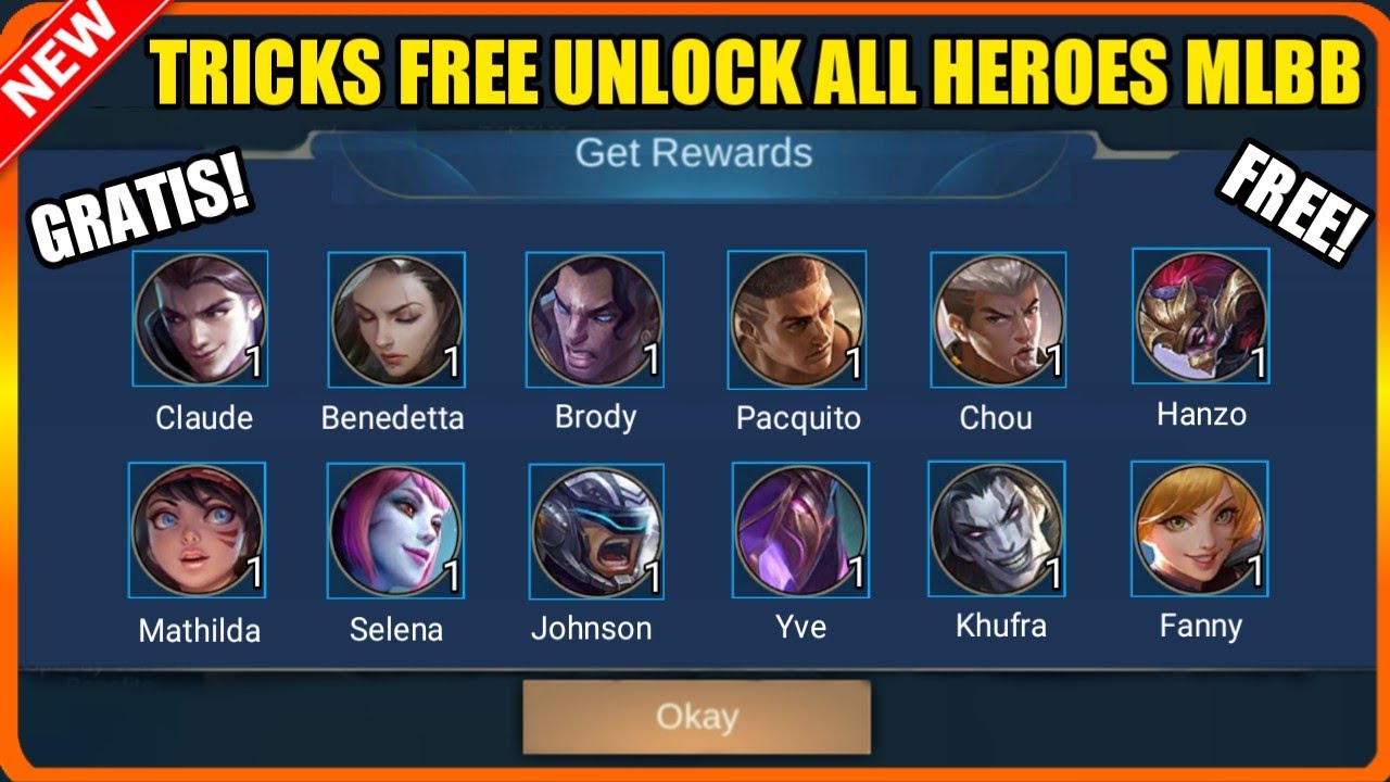 FREE TO UNLOCK ALL HEROES WITHOUT SPENDING BP AND DIAMONDS FULL METHOD ...