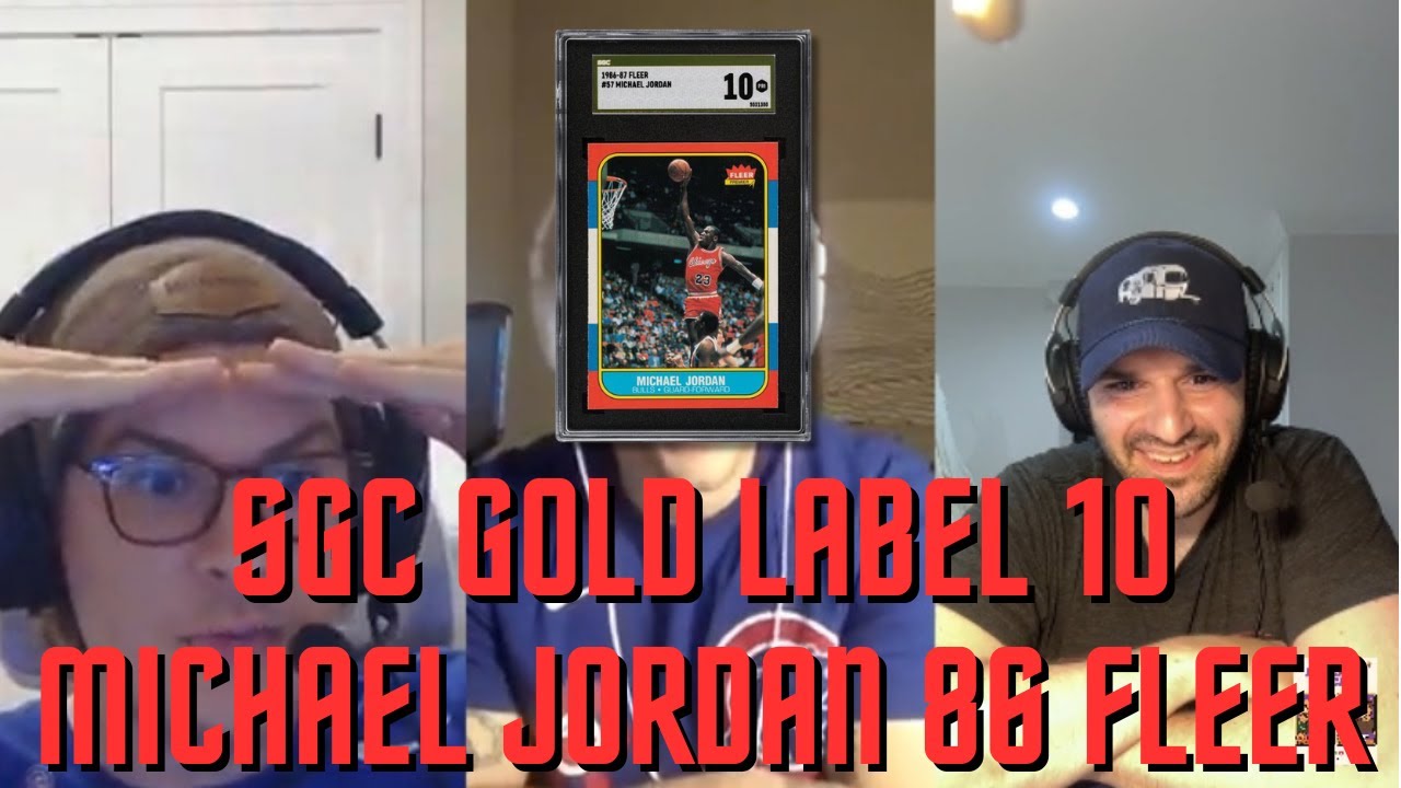 86 Fleer Michael Jordan SGC Gold Label 10 & The Subjectivity of Card ...
