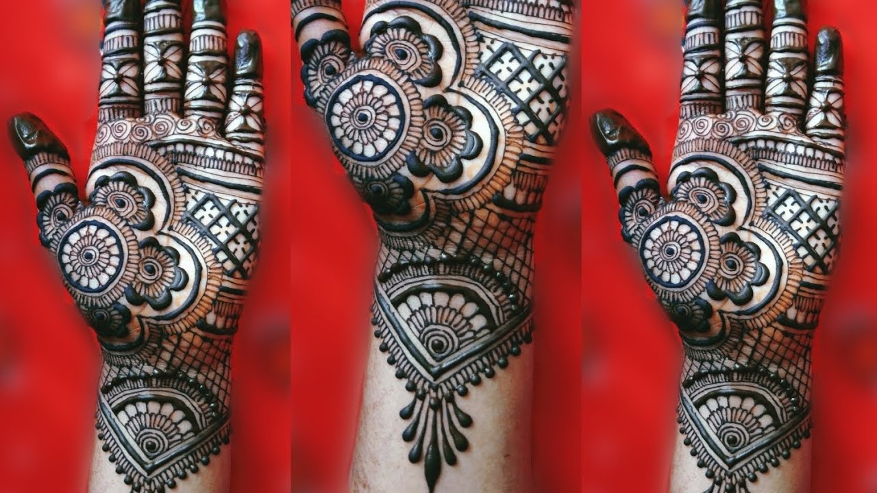 latest new front hand MEHANDI DESIGN|| full hand MEHANDI #new #mehandi ...
