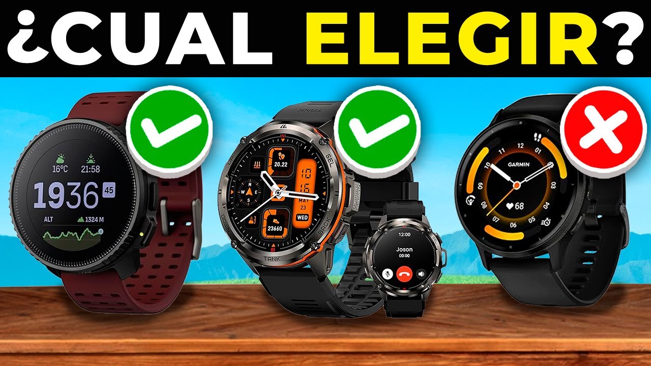 😮 Los 5 MEJORES SMARTWATCH con GPS 2025 Calidad Precio | RELOJES ...