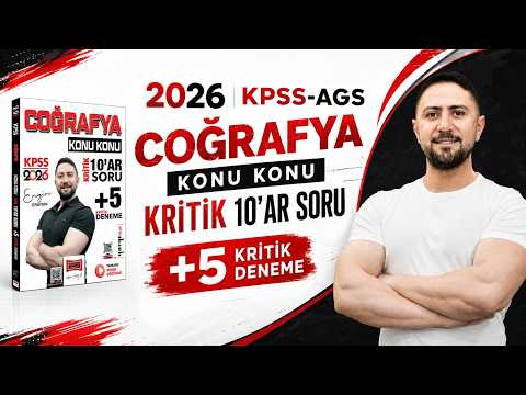 2026 KPSS - AGS COĞRAFYA KRTİK 10'AR SORU + 5 KRİTİK DENEME KİTABI ENGİN ERAYDIN TANITIM