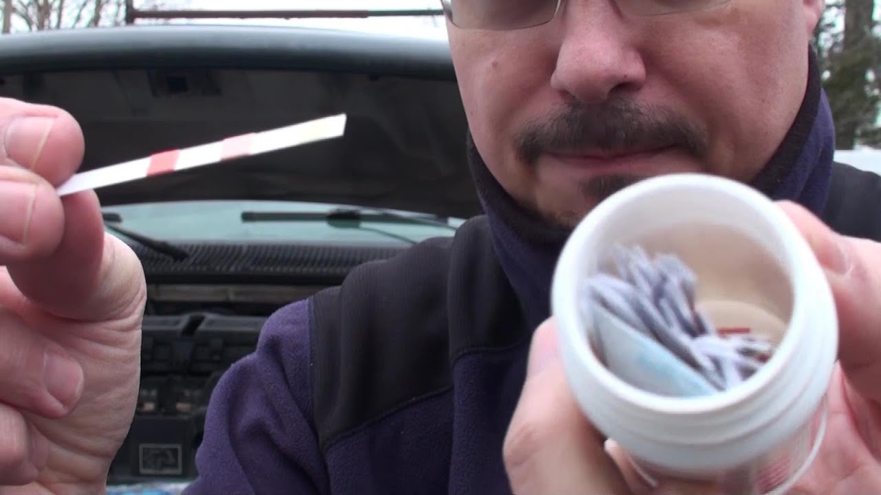 Ford Powerstroke Coolant Strip Test after 20 years in engine! - YouTube