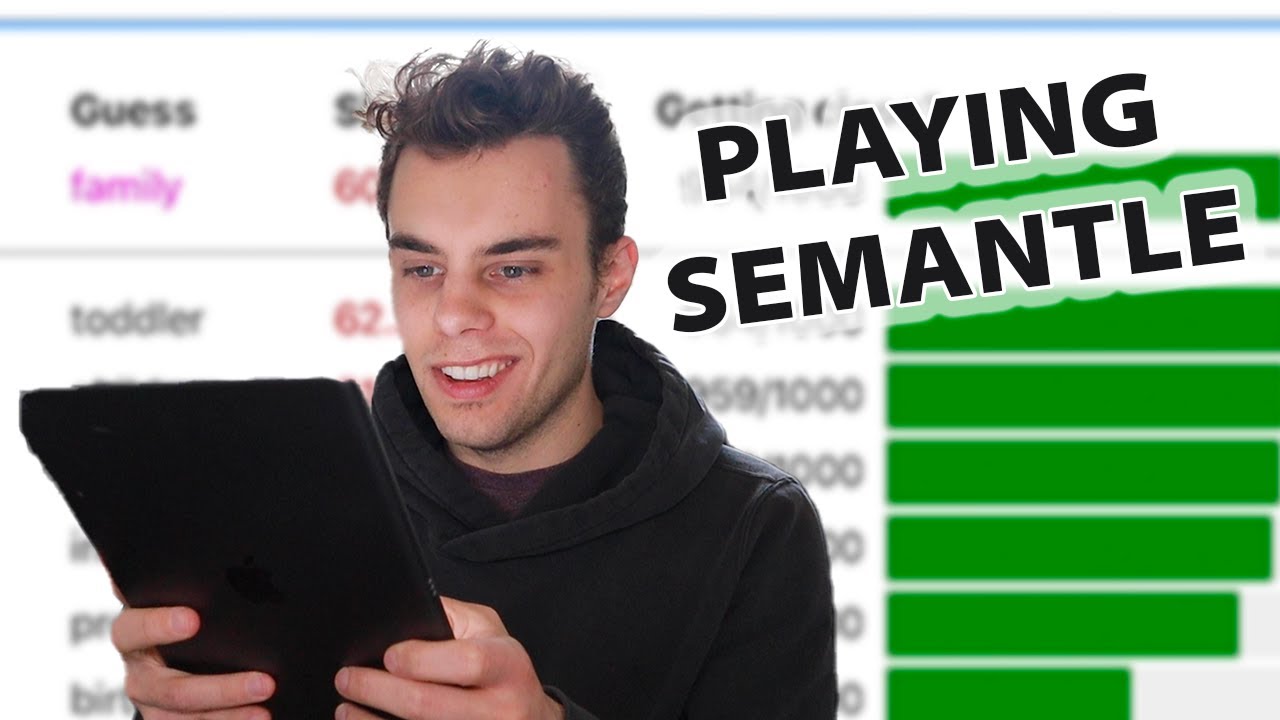 Playing Semantle: A Word Game Harder than Wordle - YouTube