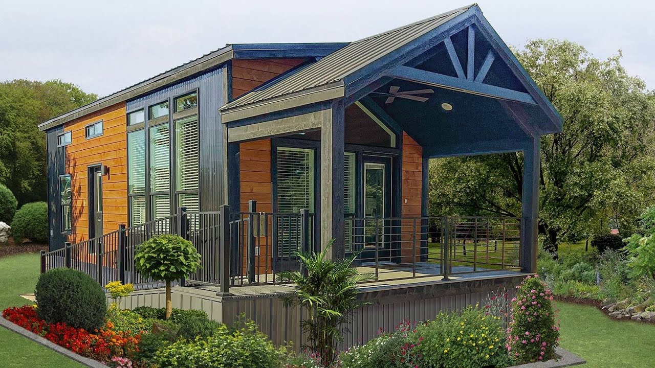 Absolutely Stunning Cedar Canyon 2087 Park Model RV - YouTube