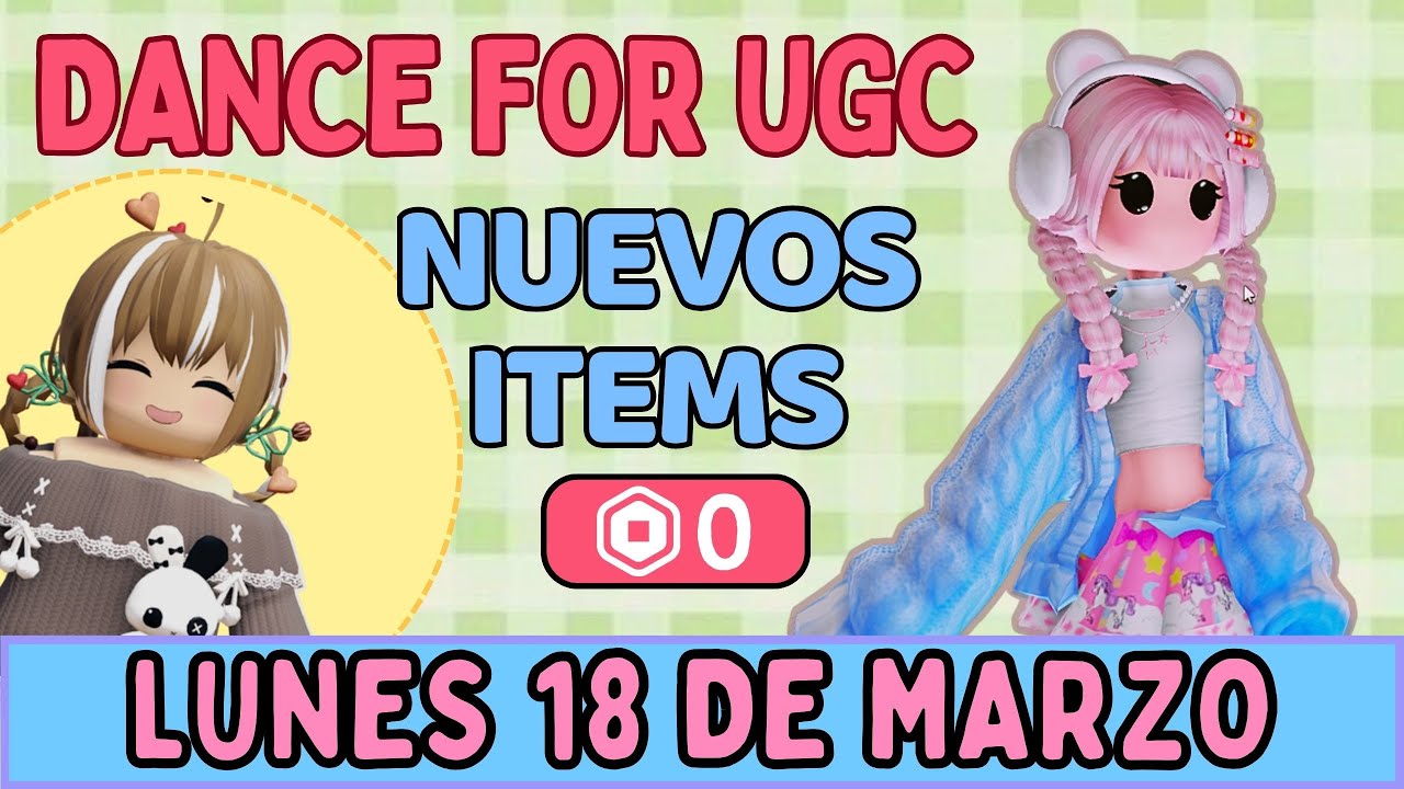 NUEVOS ITEMS QUE VIENEN EN DANCE FOR UGC EN ROBLOX #roblox #free #item ...