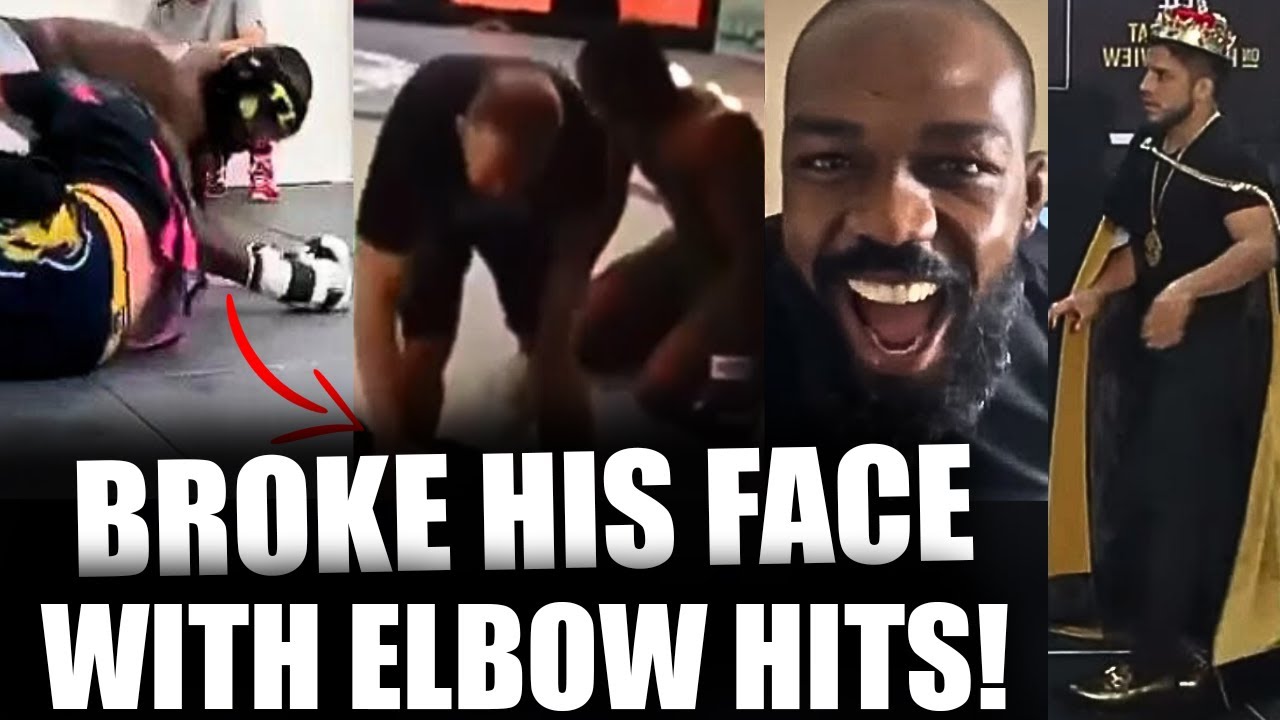 Jon Jones BREAKS Sparring Partner's Face after Going Crazy with ELBOW ...