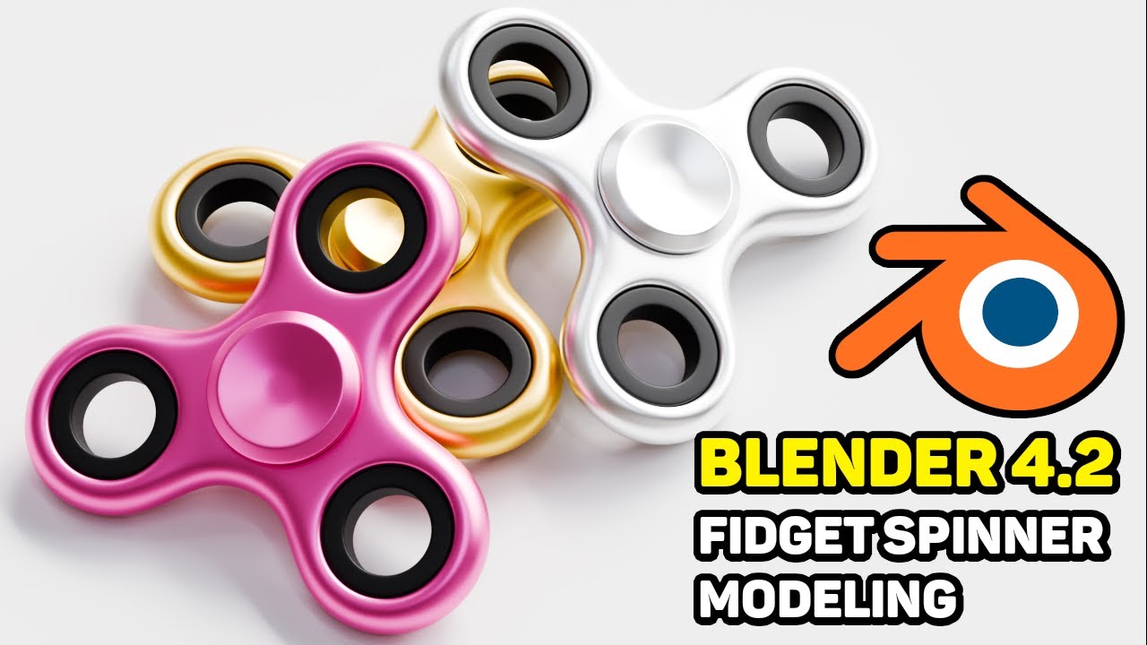 Blender Beginners - Fidget Spinner Modeling Tutorial - YouTube