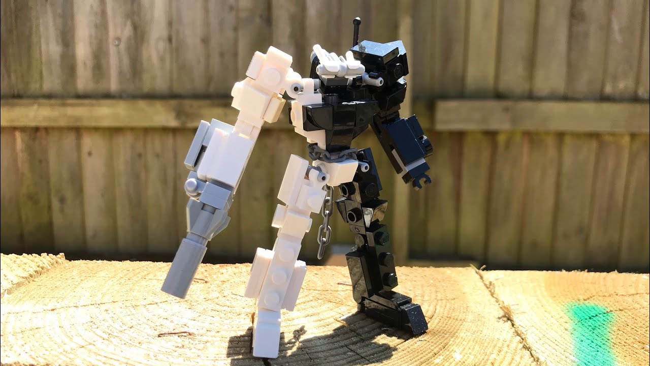 How to build Lego Mech split colours - YouTube