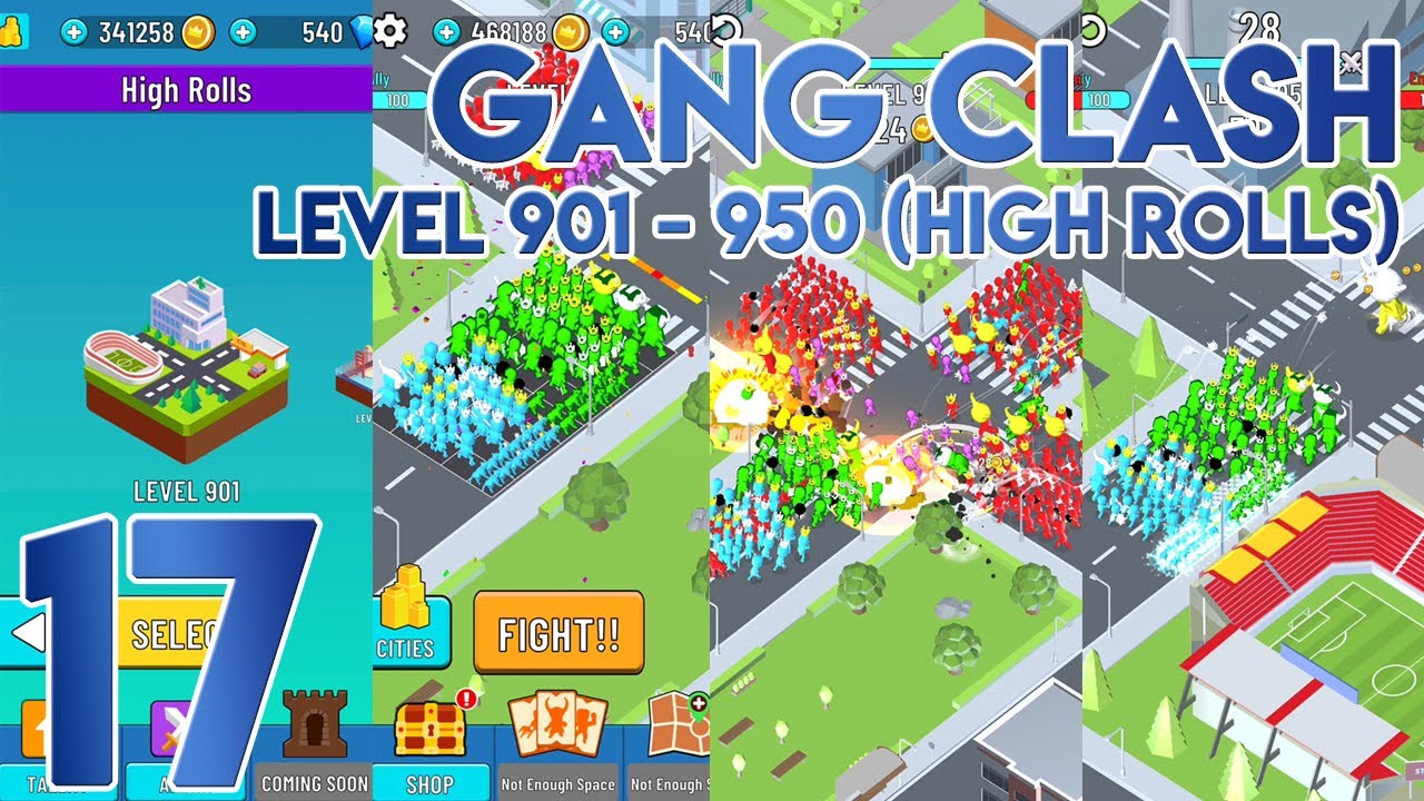 Gang Clash Level 901 to 950 in High Rolls - Gameplay Walkthrough Part ...